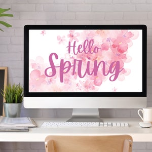 Hello Spring Desktop Wallpaper, Desktop Wallpaper, Desktop Background ...