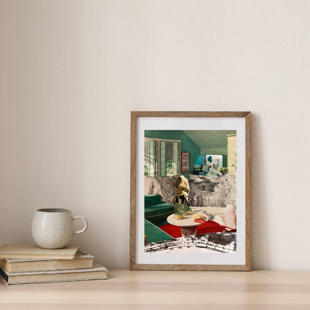 Collage Art Prints | Winter is Coming | Collage Art | Unique Wall Art ...