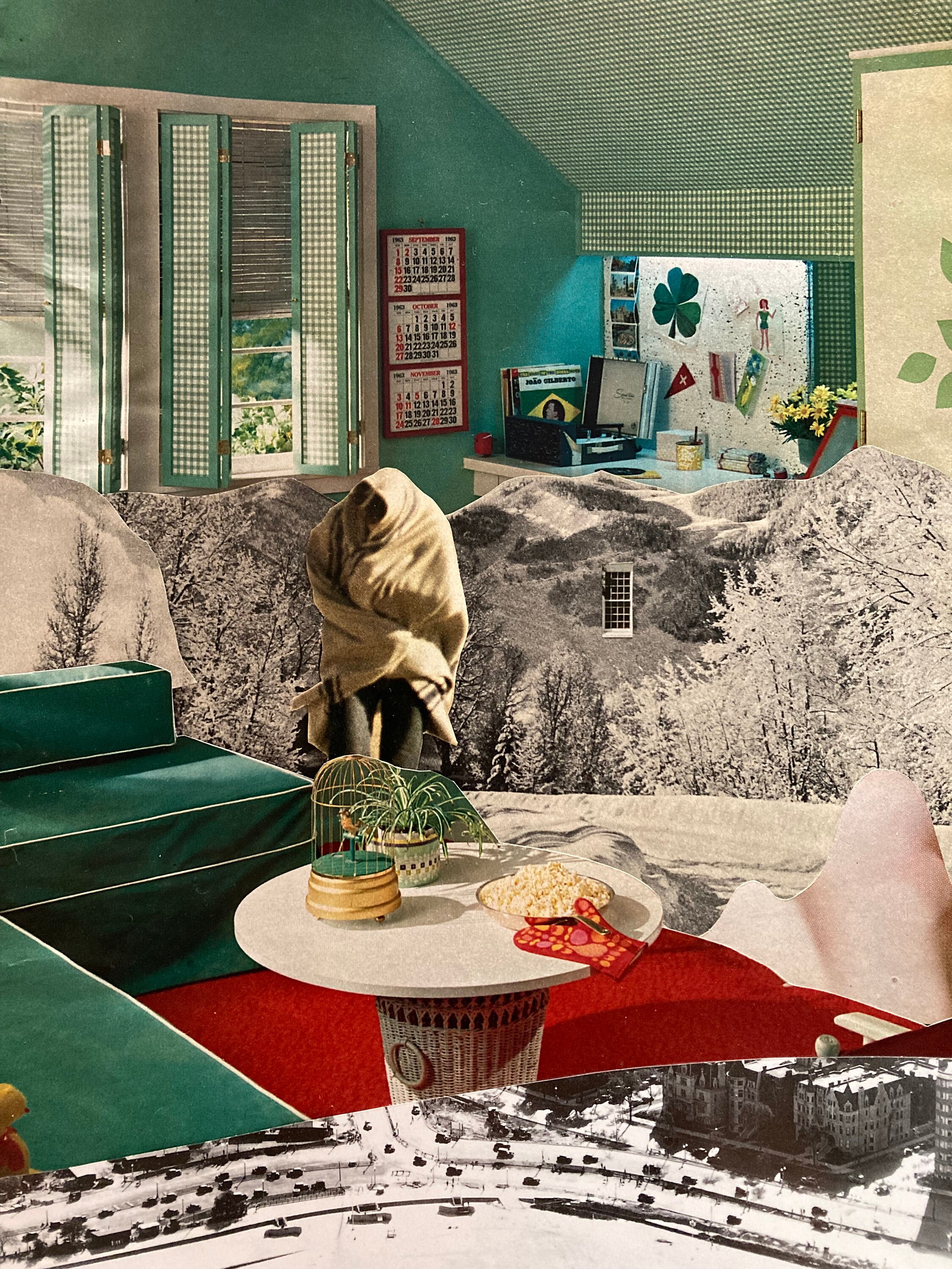 Collage Art Prints | Winter is Coming | Collage Art | Unique Wall Art ...