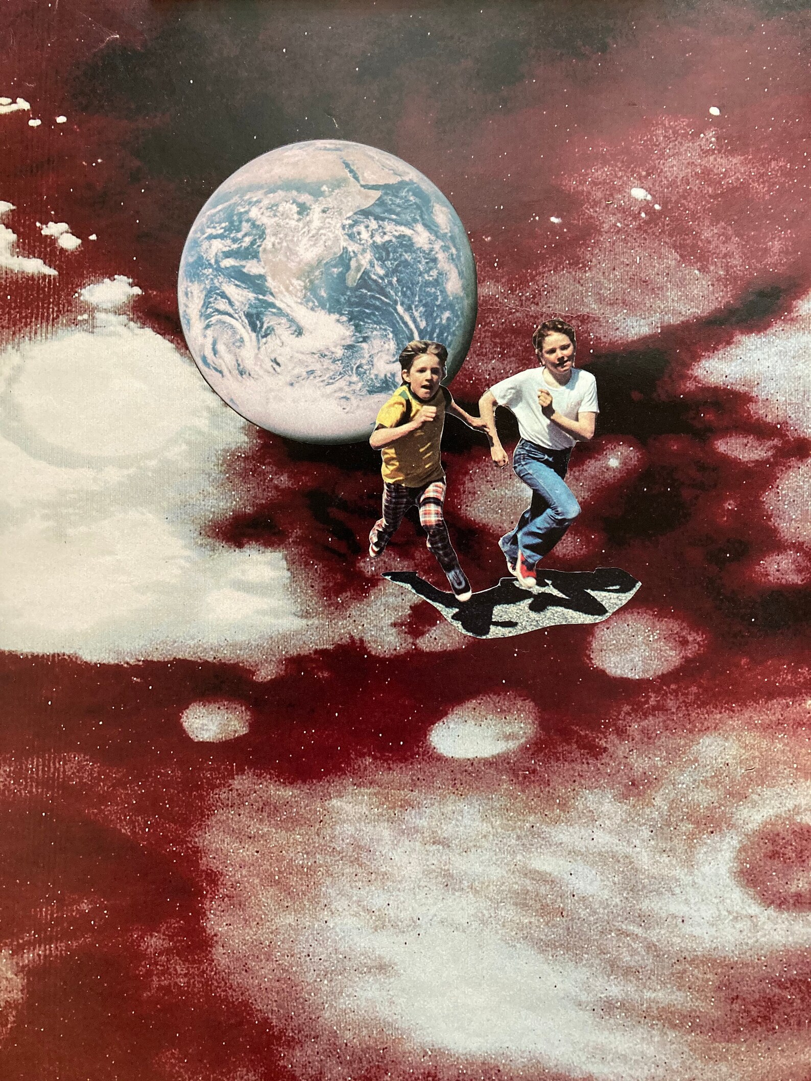 Collage Art Print | Collage Wall Art | Boys "expelled" Running Space ...