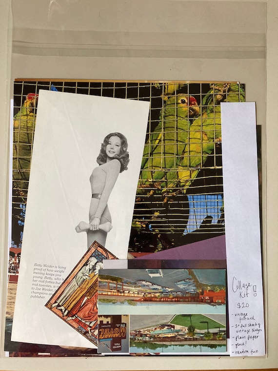 Collage Kit Paper Collage Analog Collage | Etsy