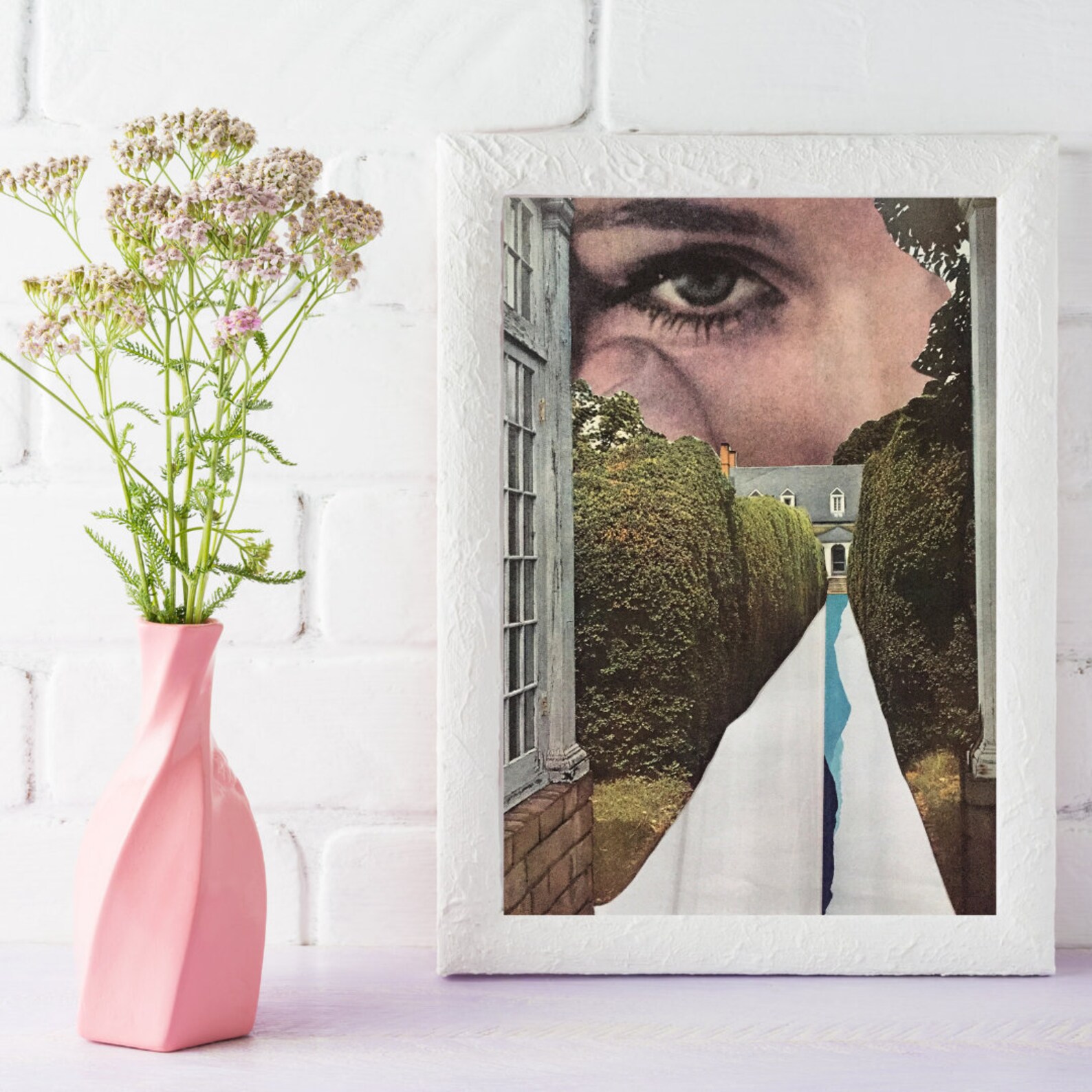 Victorian Eyes | Surreal Collage | Analog Collage | Collage Wall Art ...