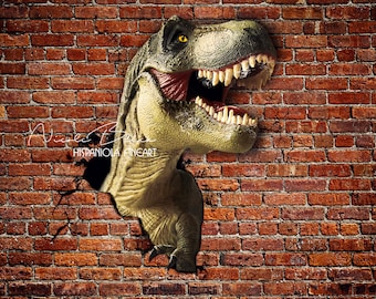 T-rex Dinosaur Scene Digital Premade Backdrop Dinosaur | Etsy