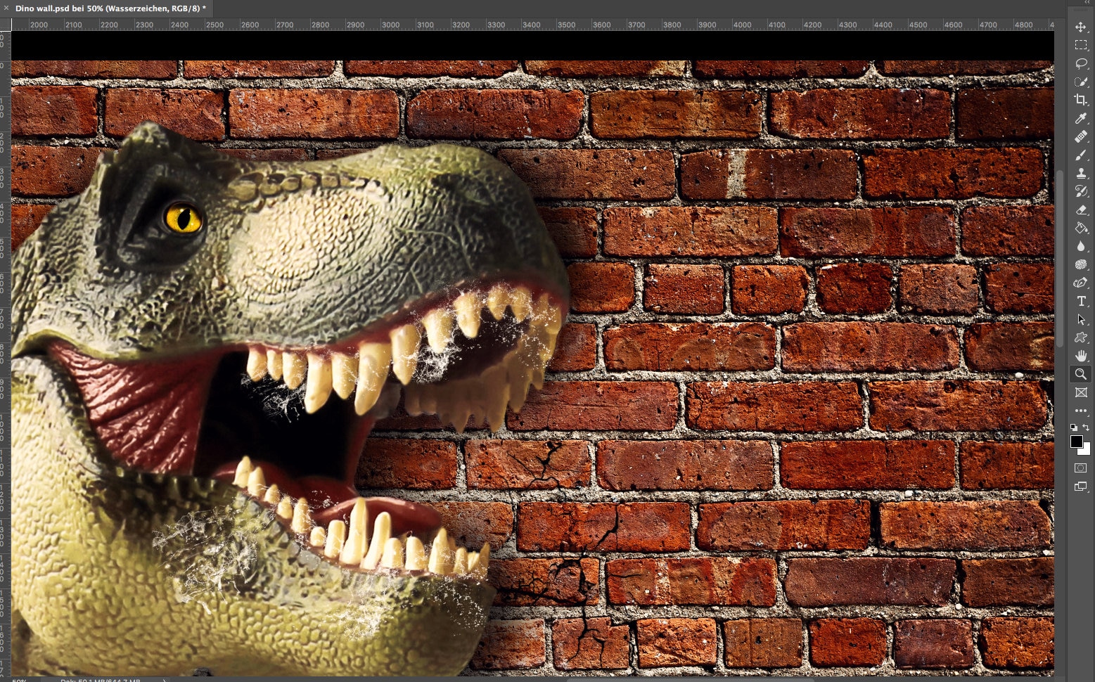 Dinosaur Wall Scene Digital Premade Backdrop Dinosaur | Etsy