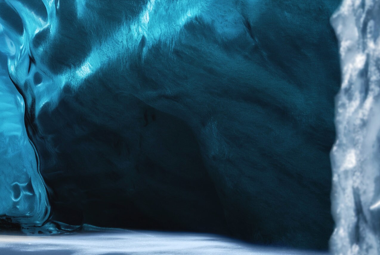 Ice Cave Digital Premade Backdrop Ice Cave Backdrop - Etsy