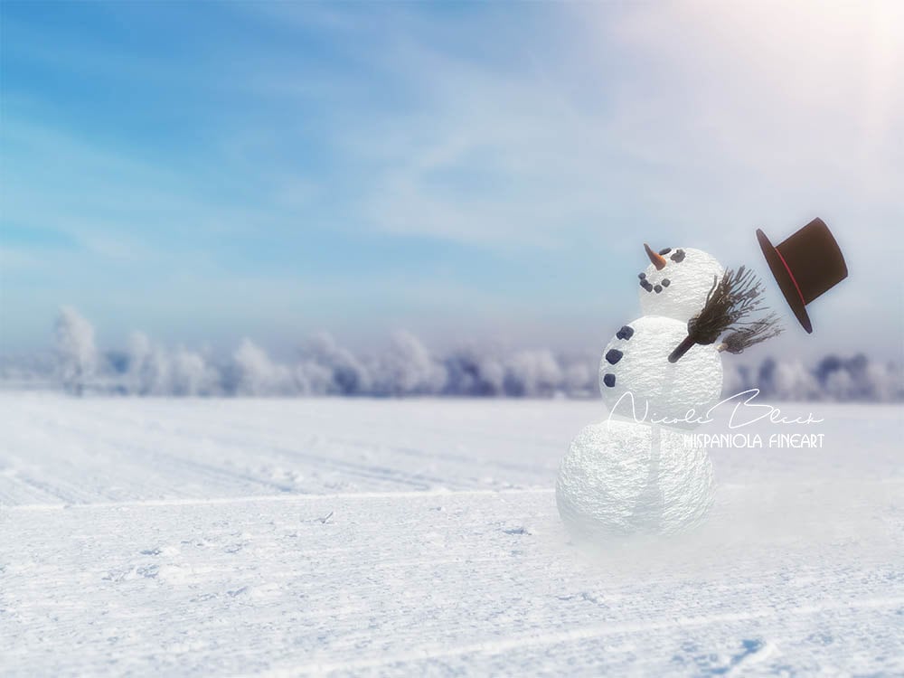 Dancing Snowman Scene Snowman Backdrop Christmas Backdrop | Etsy