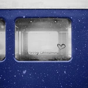 Train Window With Phrase Polar Express Scene Premade Backdrop Digital ...