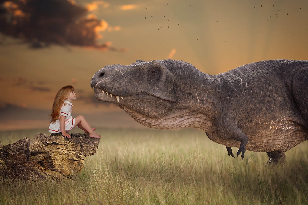 Dinosaur Scene Digital Premade Backdrop Dinosaur Backdrop - Etsy