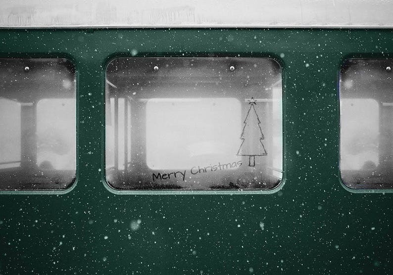 Train Window With Phrase Polar Express Scene Premade - Etsy