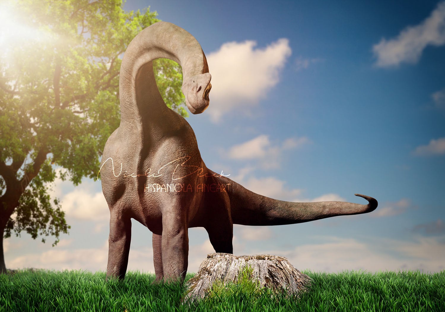 Dinosaur Scene Digital Premade Backdrop Dinosaur Backdrop - Etsy