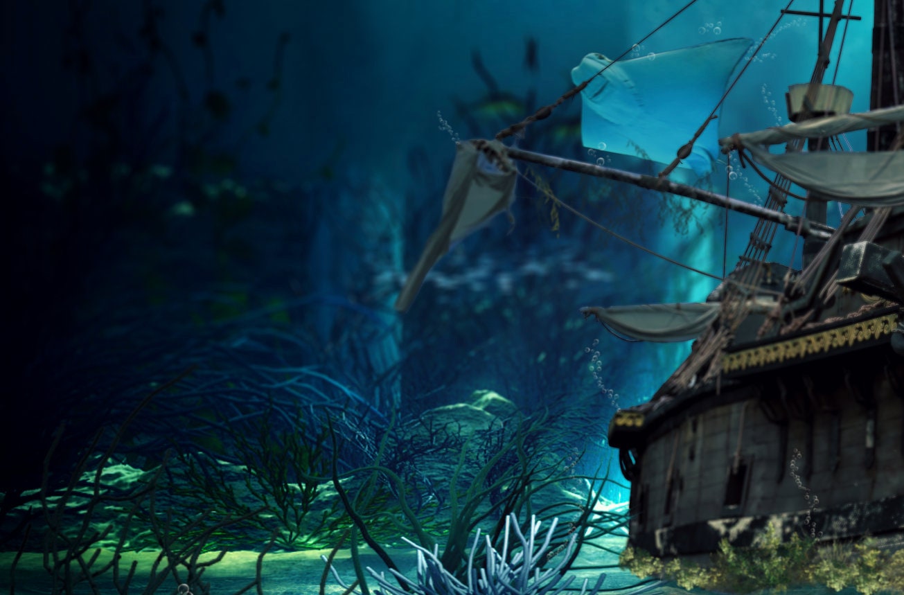 Underwater Backdrop Digital Download Backdrop Mermaid - Etsy