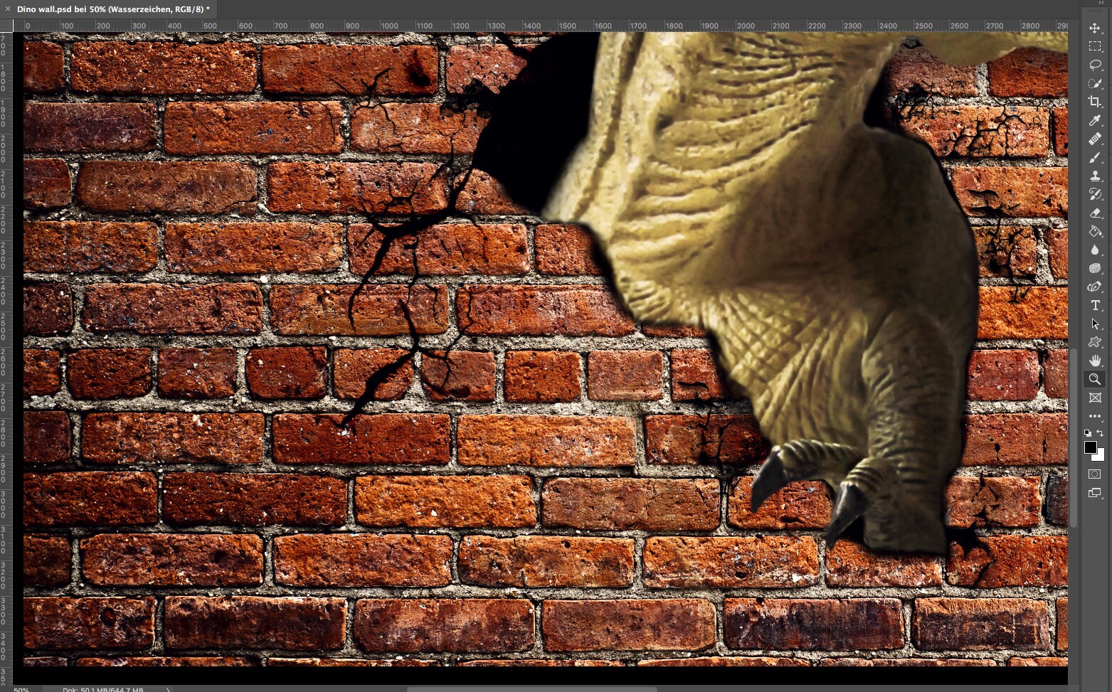 Dinosaur Wall Scene Digital Premade Backdrop Dinosaur | Etsy