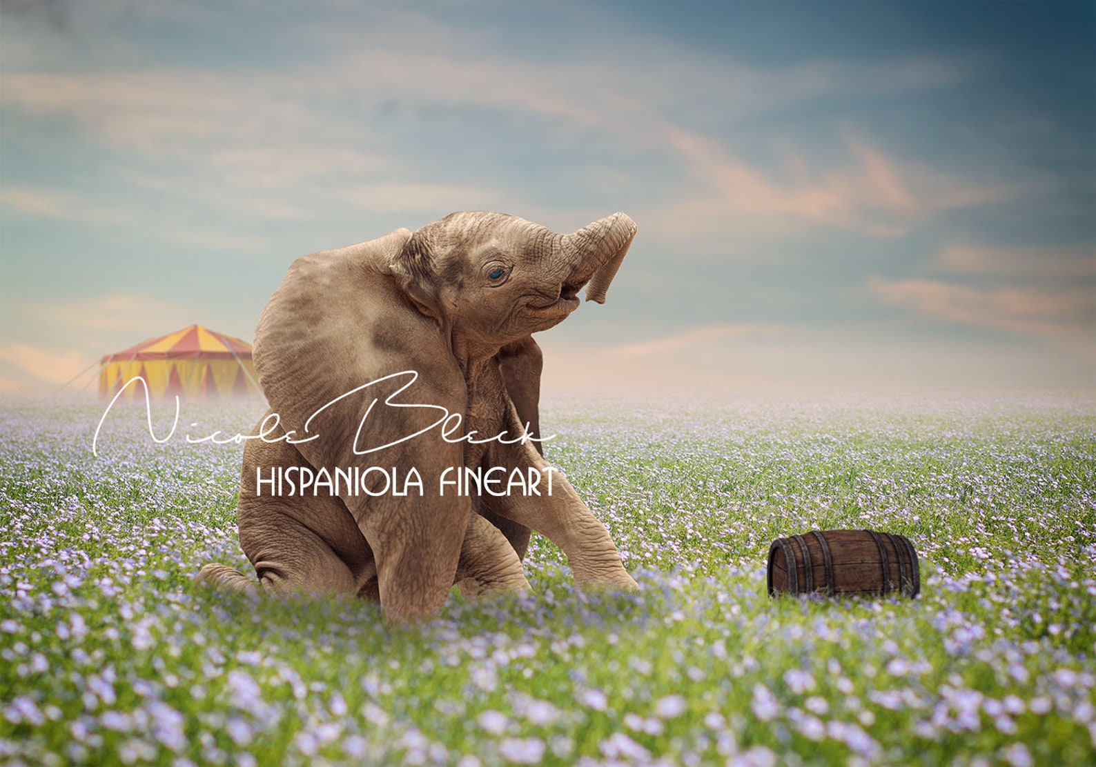 Elephant Baby Dumbo Inspired Elephant Backdrop Instant - Etsy