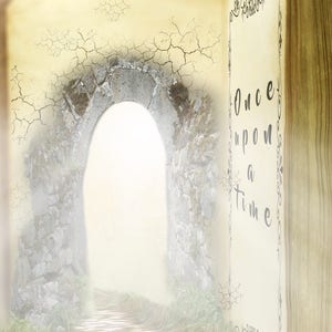Once Upon a Time Open Book Scene Premade Backdrop Digital Download - Etsy