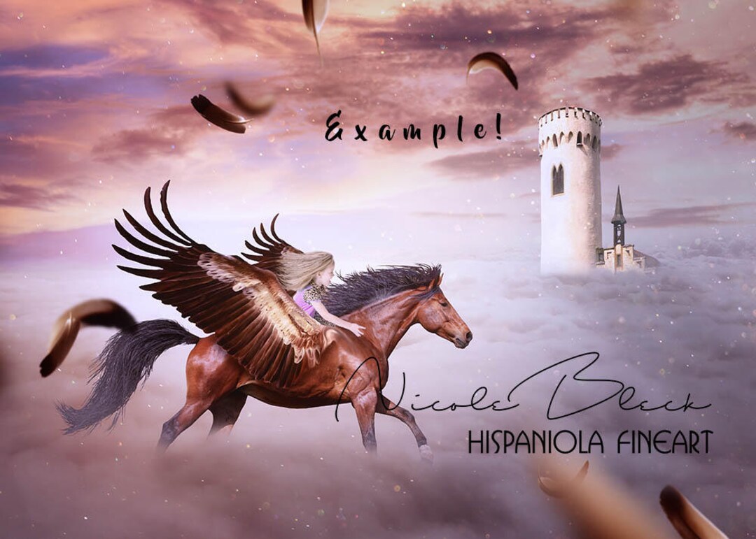 Pegasus Overlay Photo Overlay Flying Horse Overlay - Etsy