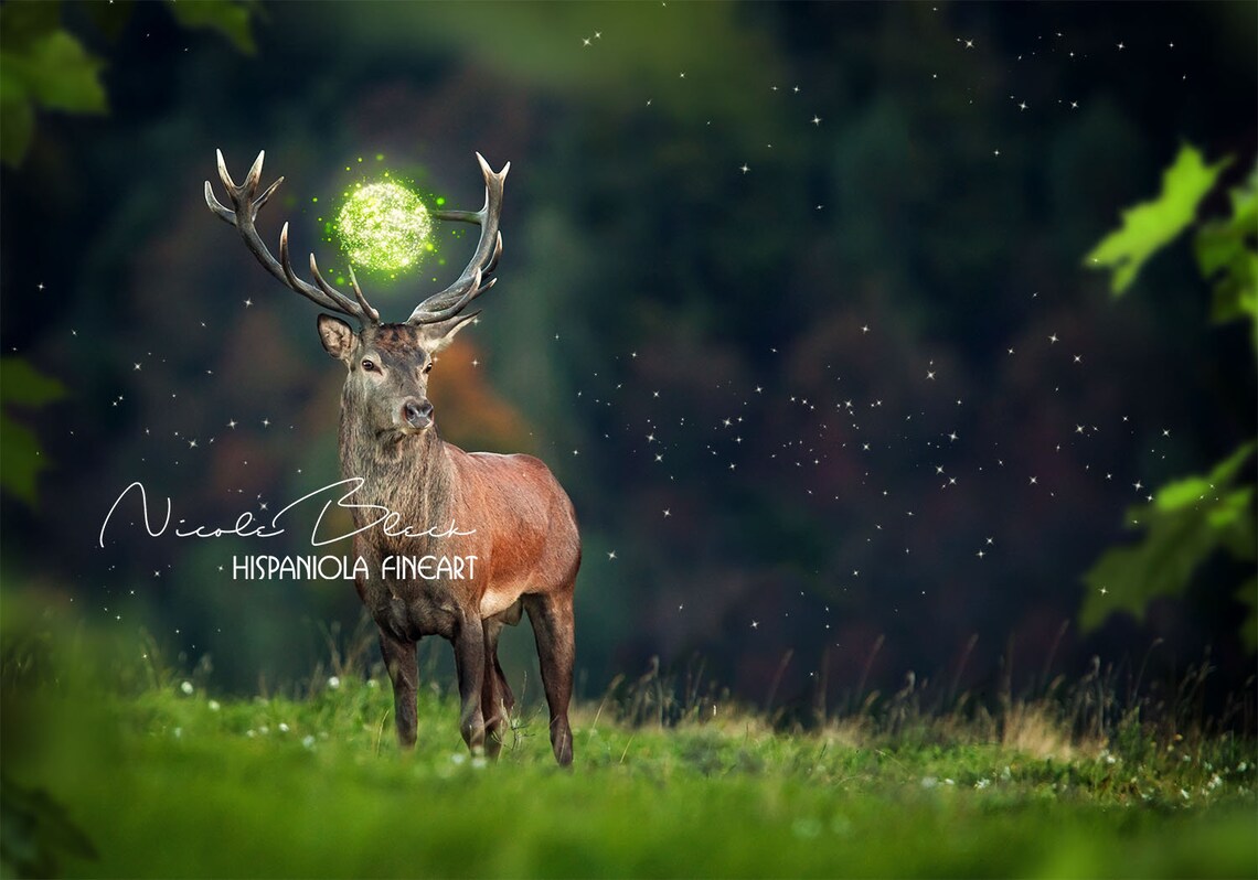 Patronus Deer Backdrop Deer Background Premade Backdrop - Etsy