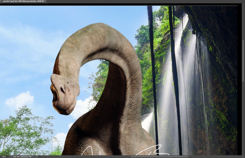 Dinosaur Scene Digital Premade Backdrop Dinosaur Backdrop - Etsy