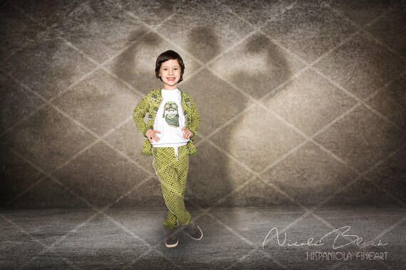 Shadow of a Muscle Man Digital Backdrop I Am Strong | Etsy