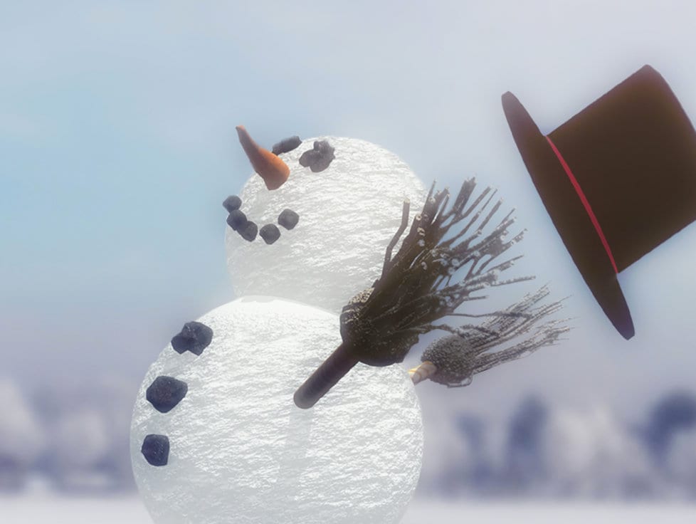 Dancing Snowman Scene Snowman Backdrop Christmas Backdrop | Etsy