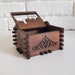 Christmas Gift Music Box Mechanical Music Box Music Box Handle Wooden ...