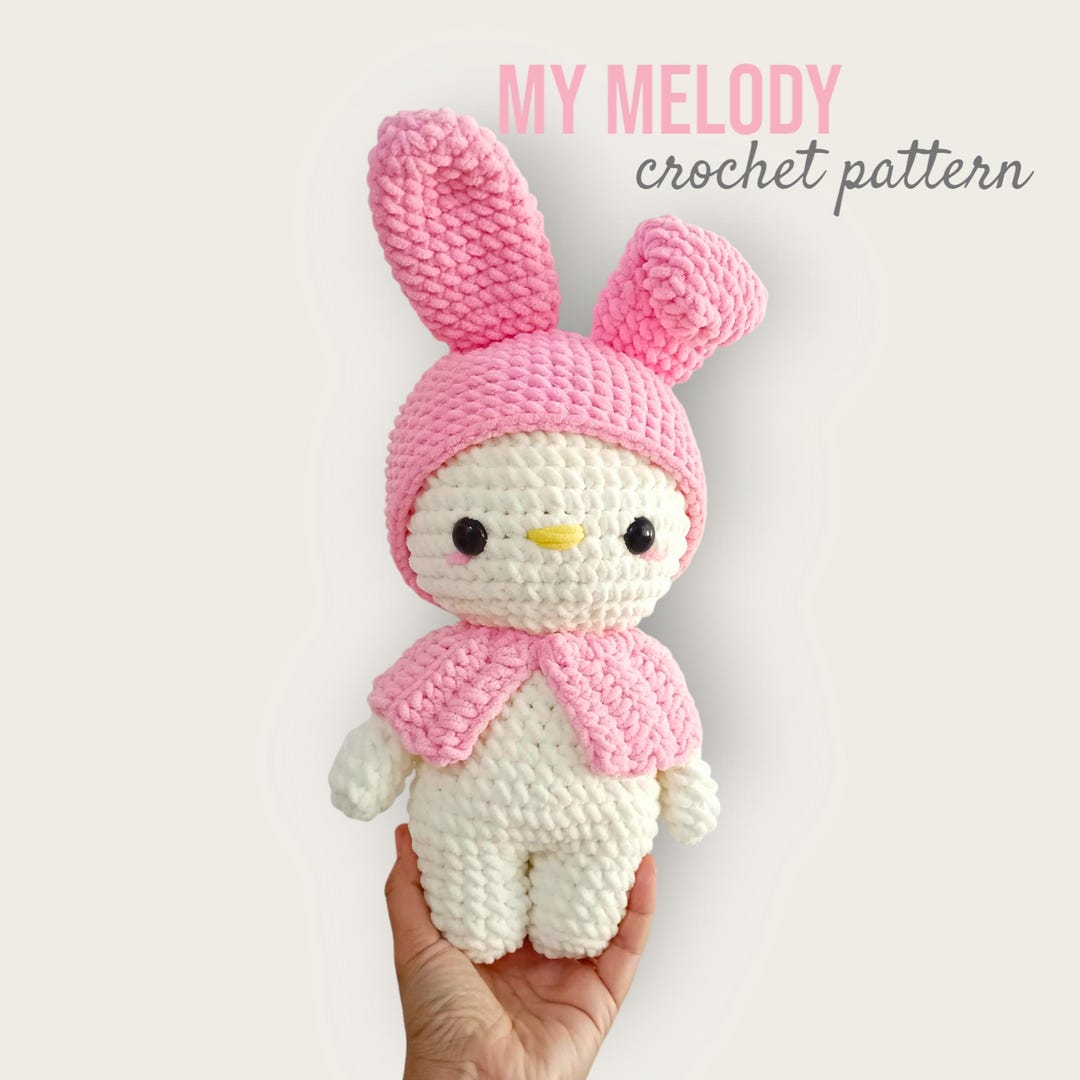 Plushies Crochet Pattern / My Melody Crochet Pattern / Hello Kitty ...