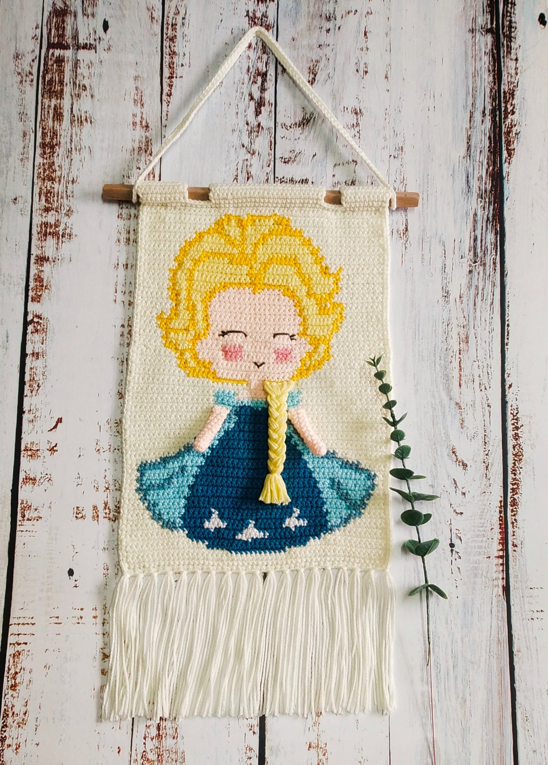 Princess Wall Hanging Crochet Pattern / Nursery Wall Hanging Crochet ...