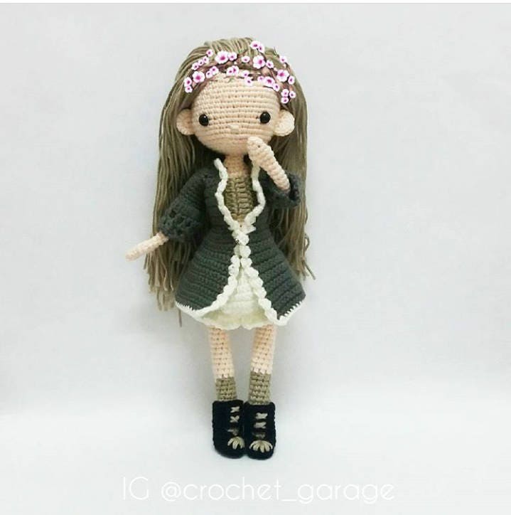 Amaryls Crochet Doll Pattern Amigurumi Doll Pattern Etsy