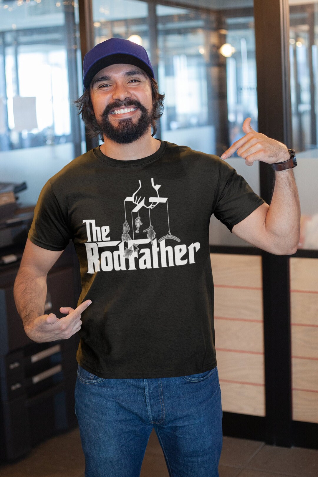 The Rodfather Rod Father Fishing Dad Father's Day Gift - Etsy