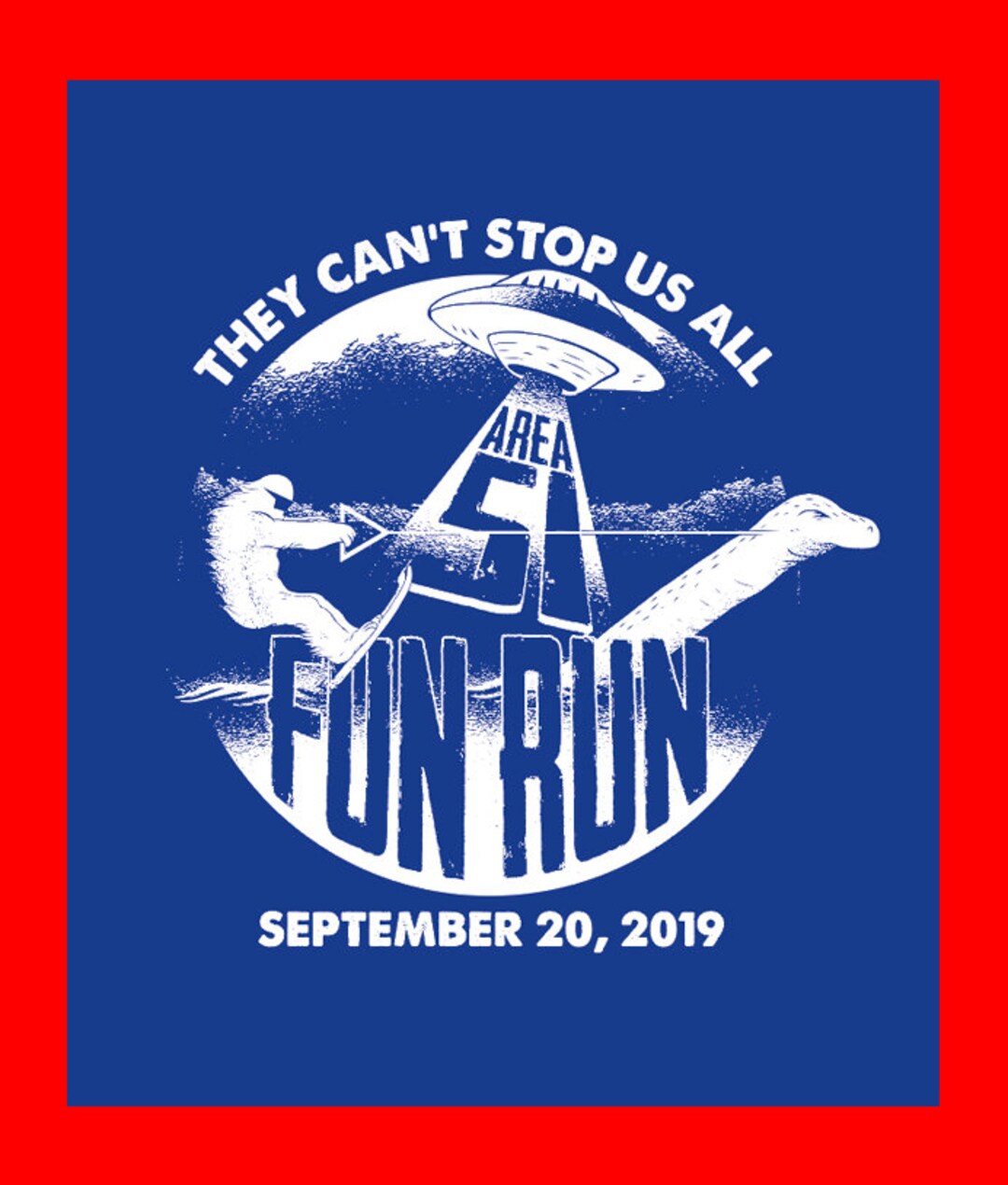 Storm Area 51 Fun Run Funny Alien Shirt They Can't Stop - Etsy