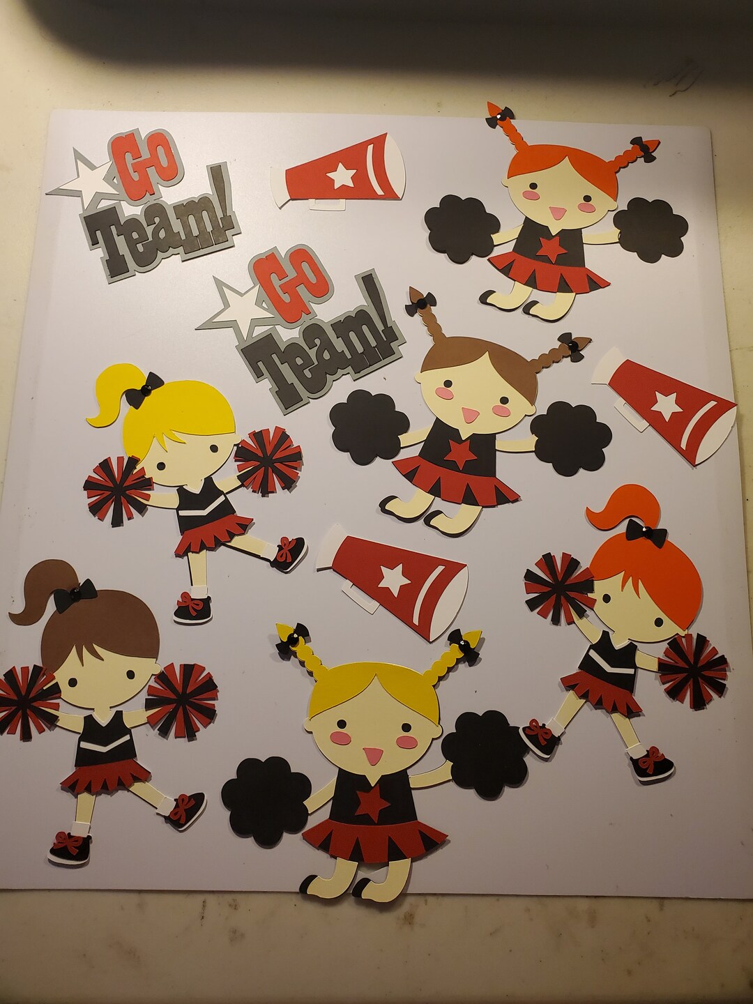 Cheerleader Die Cut Set - Etsy