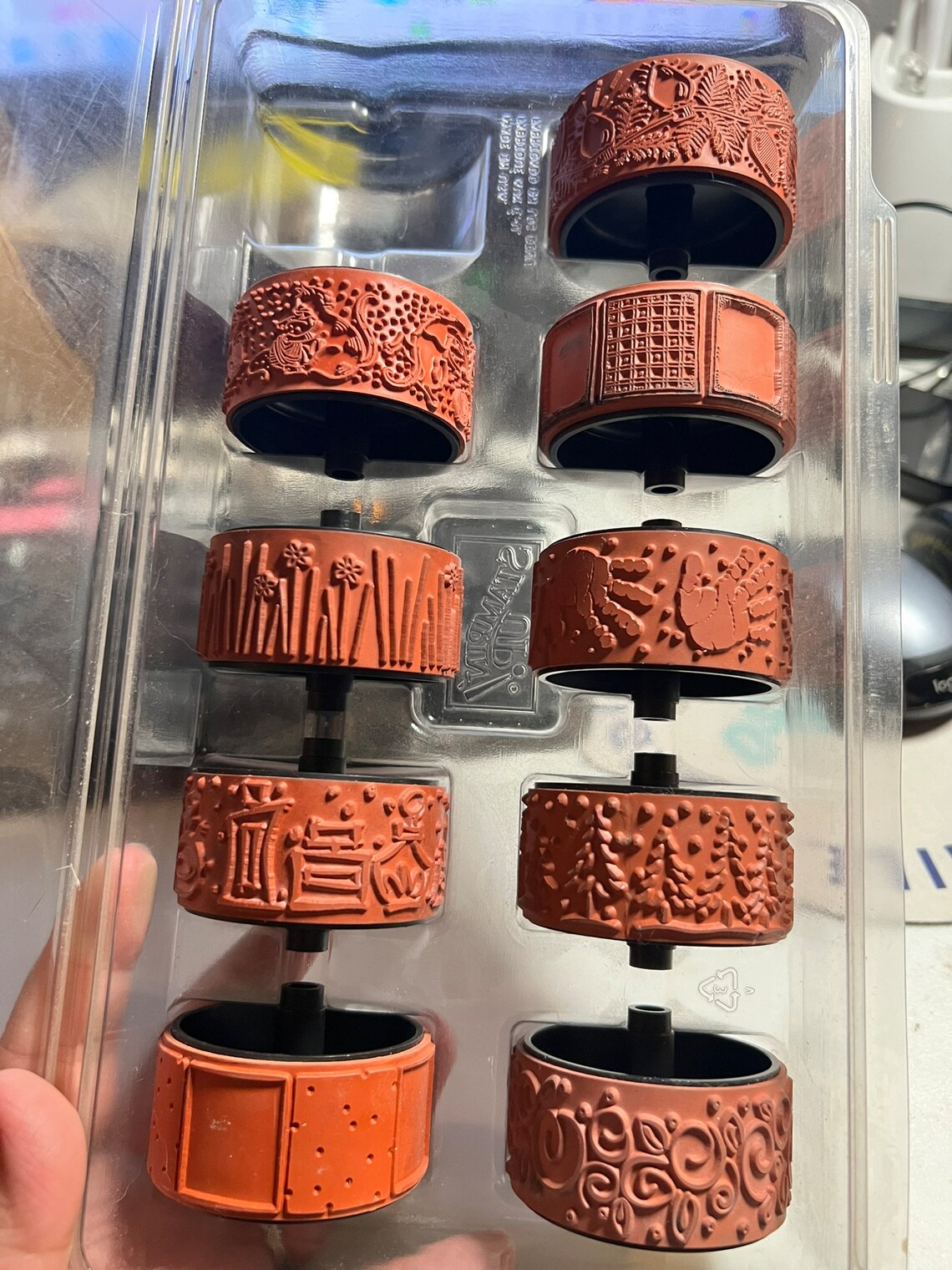 Stampin Around, Stampin Up, Rubber Stamp Wheels, 1 Inch, 8 Choices - Etsy