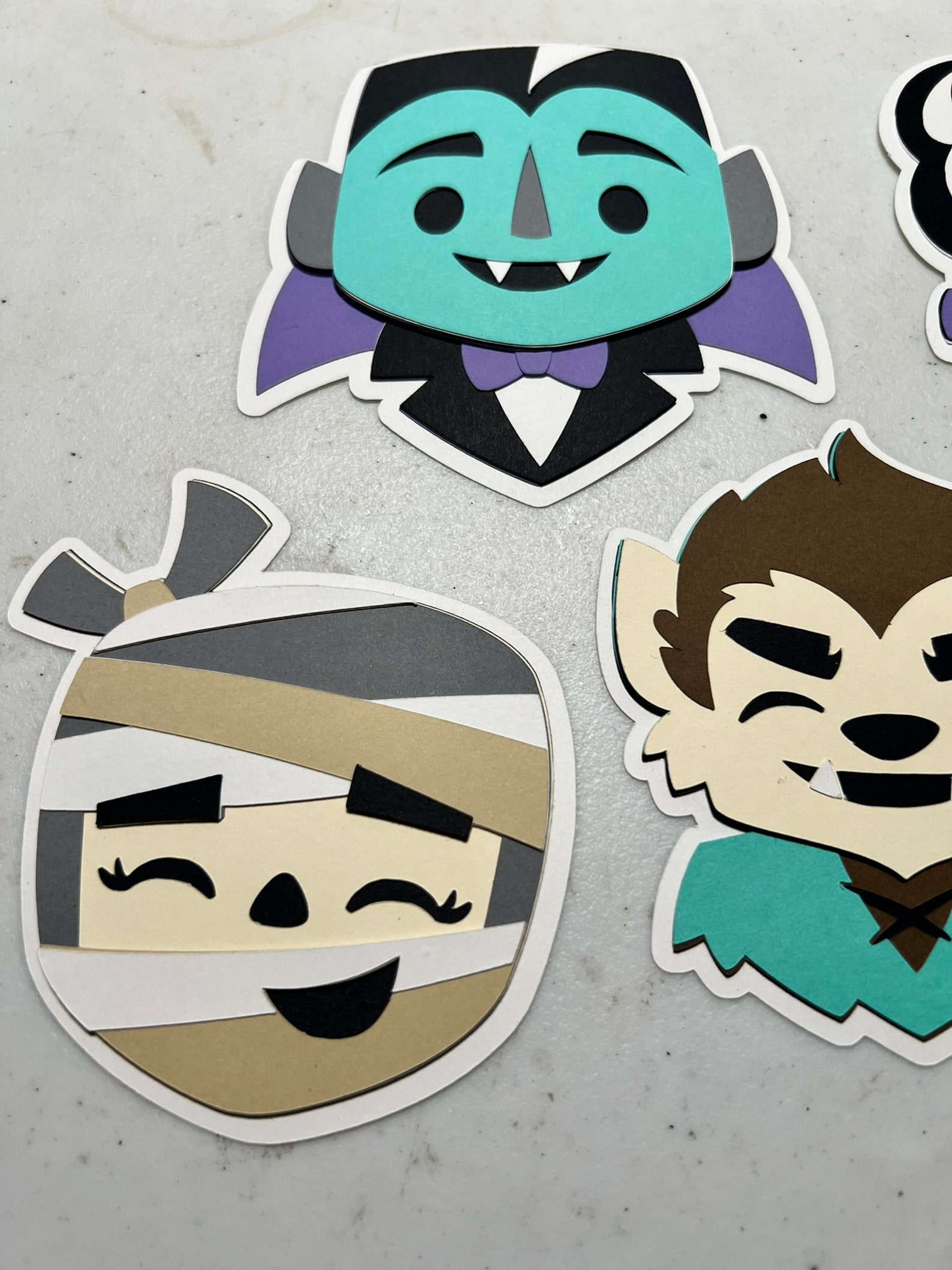 Monster Mash Die Cuts, Set of 7 ! - Etsy