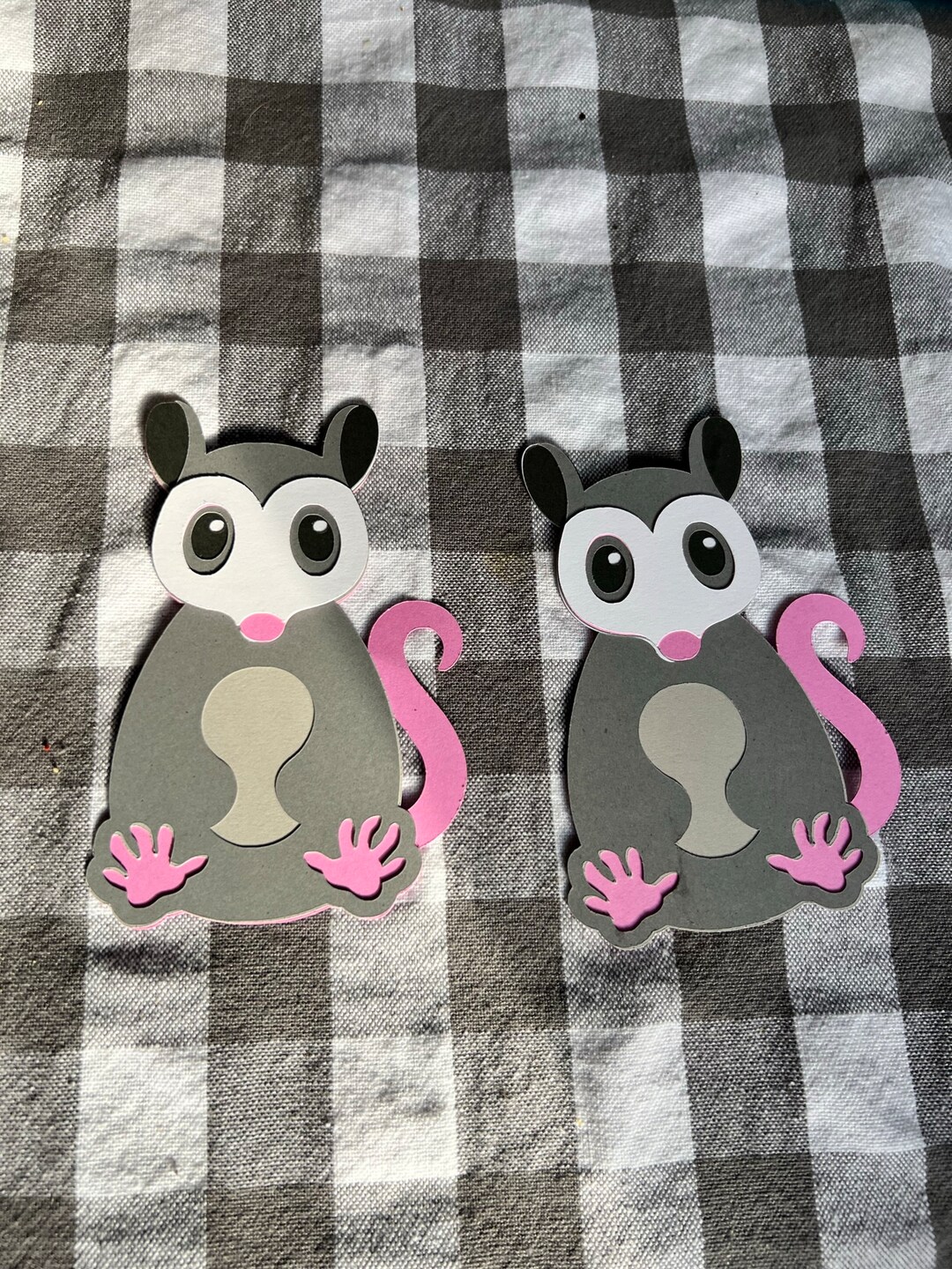 Opossum Die Cut Set of 2 - Etsy