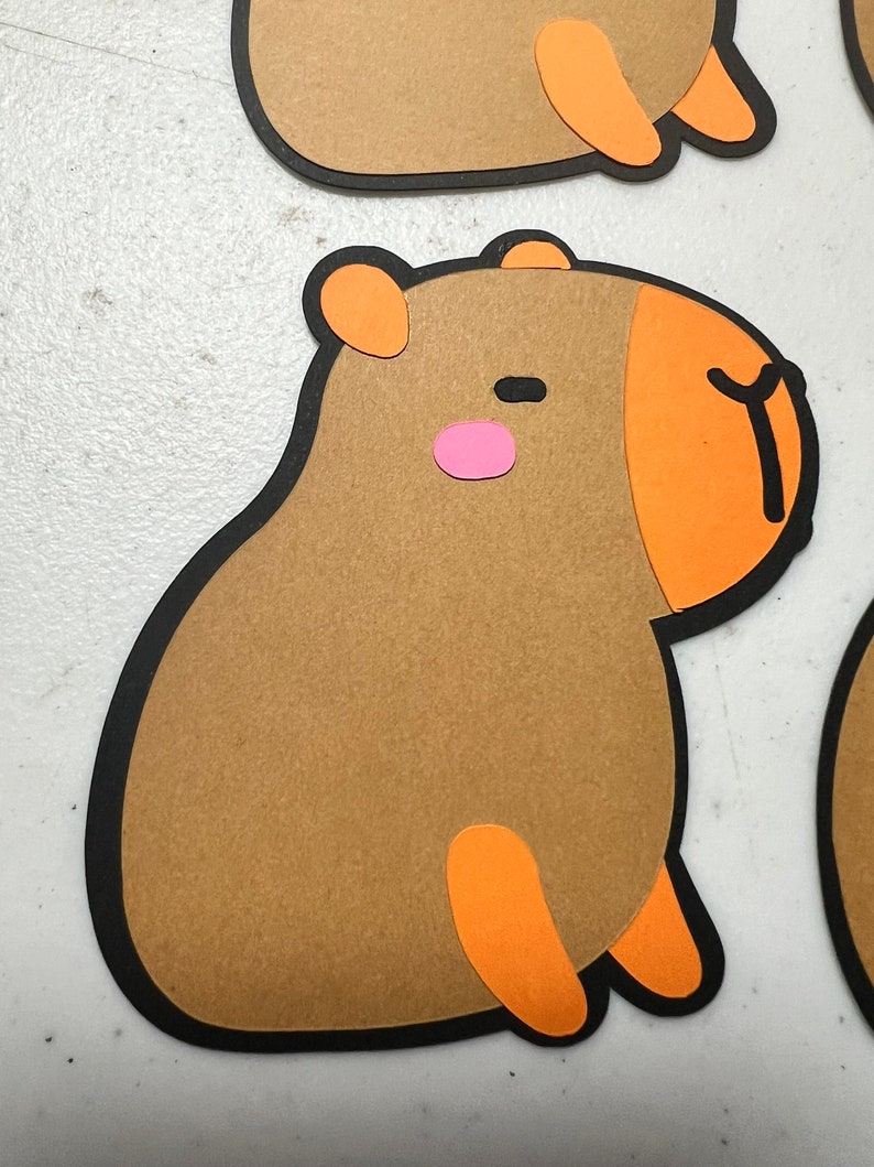 Capybara Die Cut , Set of 2 - Etsy
