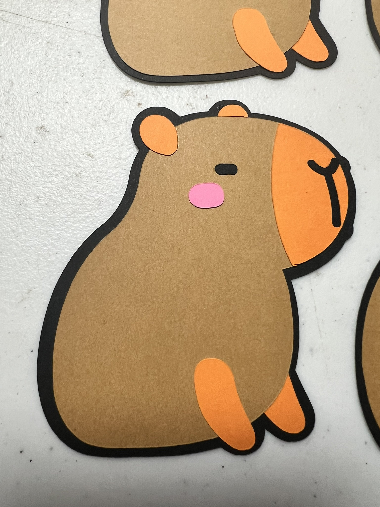 Capybara Die Cut , Set of 2 - Etsy