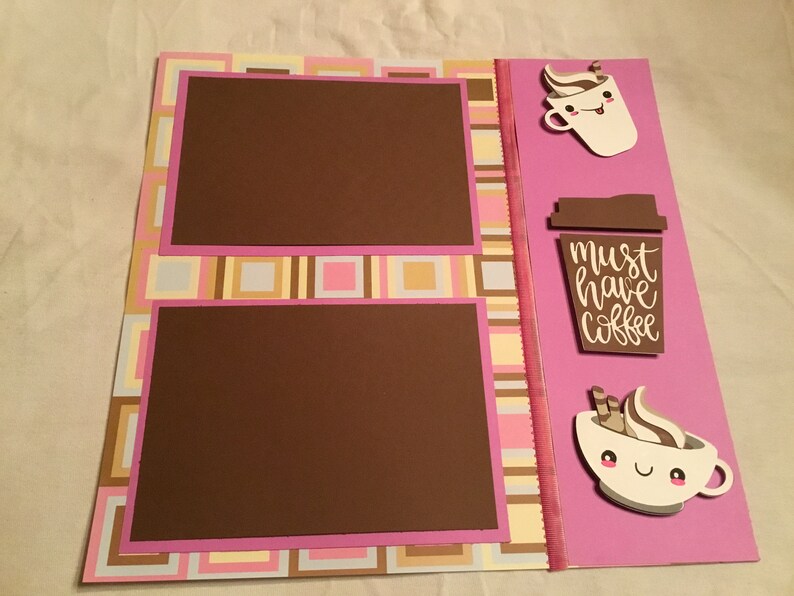 Must Have Coffee Scrapbook Page - Etsy