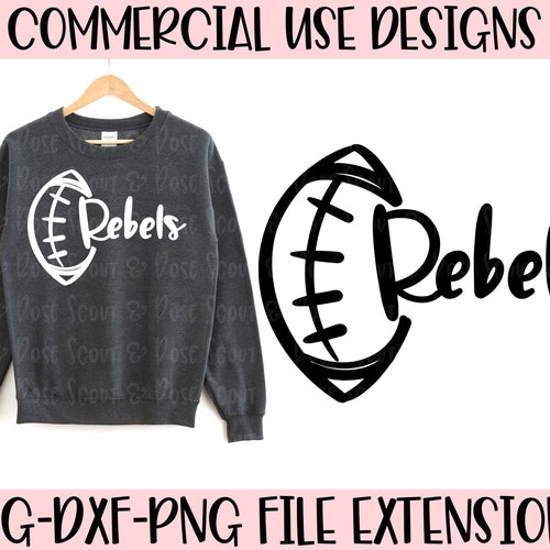 Rebels Football SVG File - Etsy