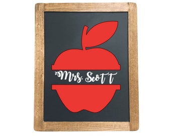 Apple Chalkboard - Etsy