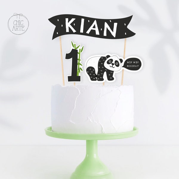 Panda Cake Topper - Etsy