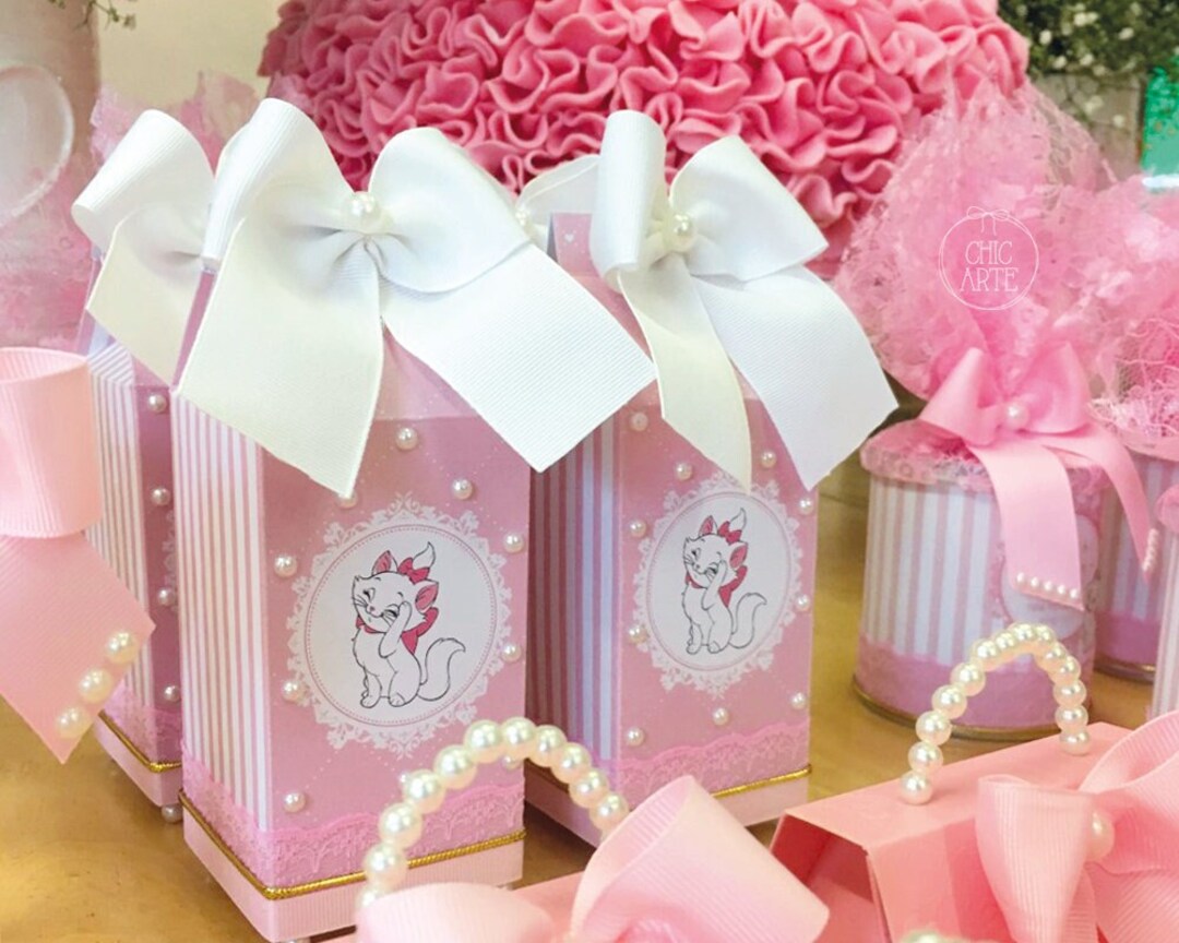 DIGITAL Instant Download Marie Party, Favor Box, Aristocats Birthday ...