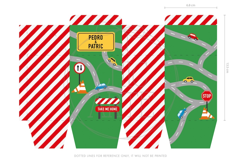 Traffic Party Favor Box, Car Favor Box, Traffic Light Party, Race Car ...