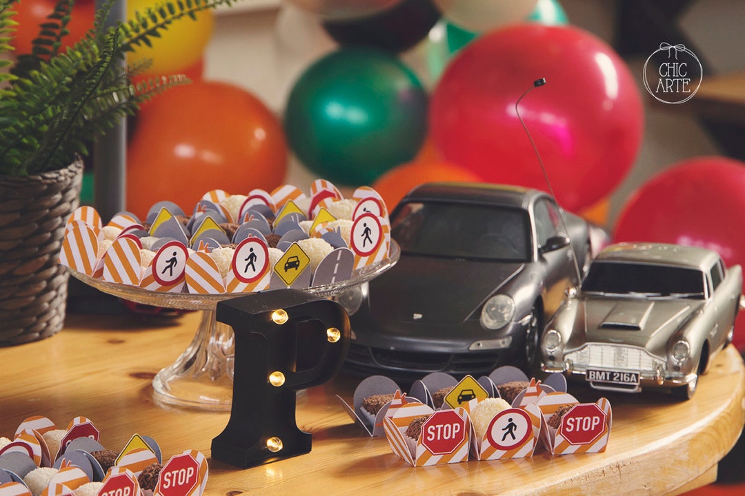 Race Car Party Truffle Holder, Traffic Light Mini Box (PDF Pattern) - Etsy