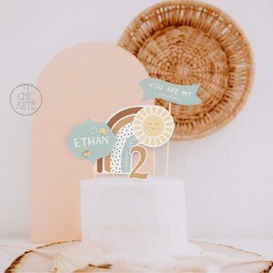 Boho Rainbow Tags, Boho Rainbow Birthday Decorations, Boho Rainbow ...