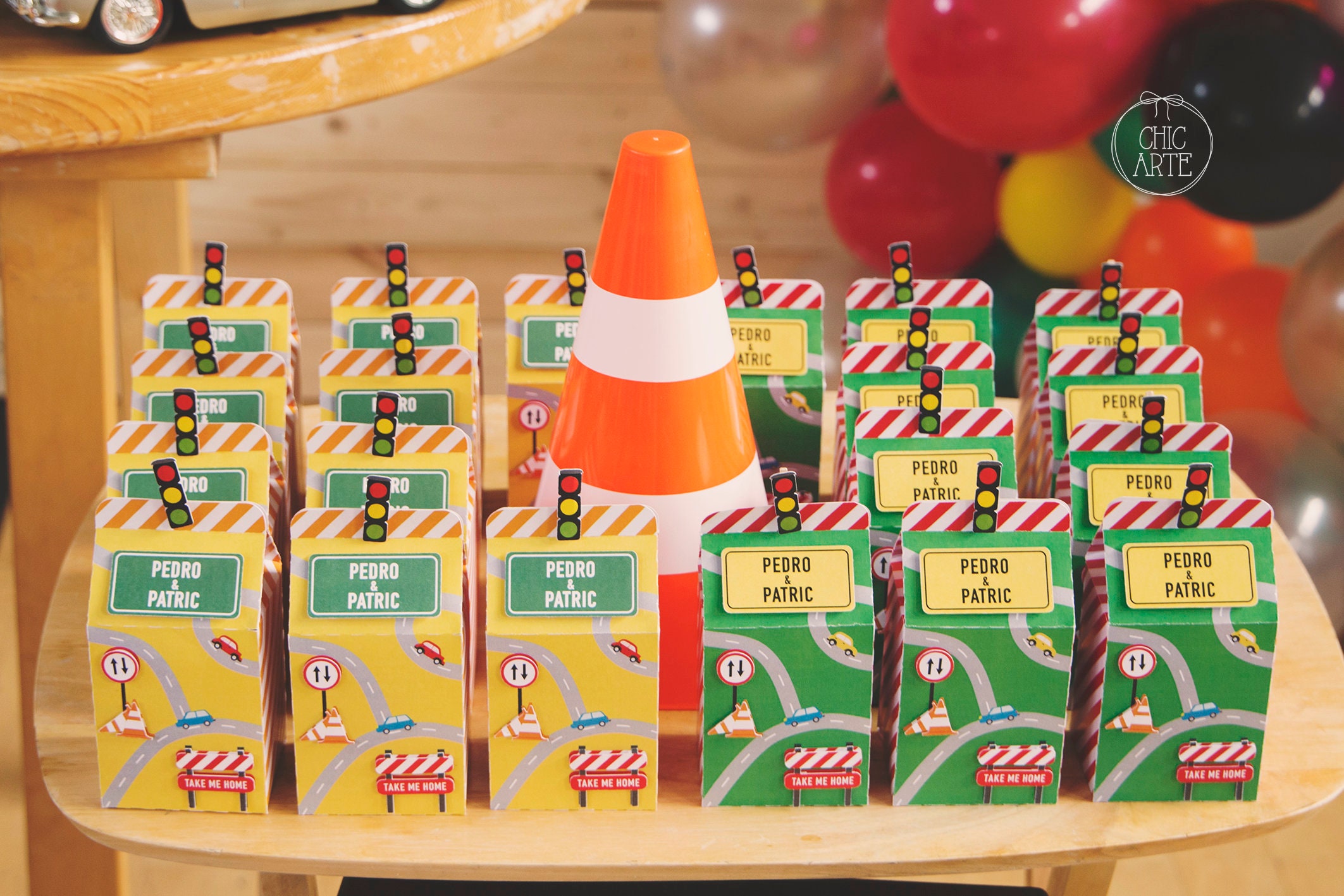 Traffic Party Favor Box, Car Favor Box, Traffic Light Party, Race Car ...