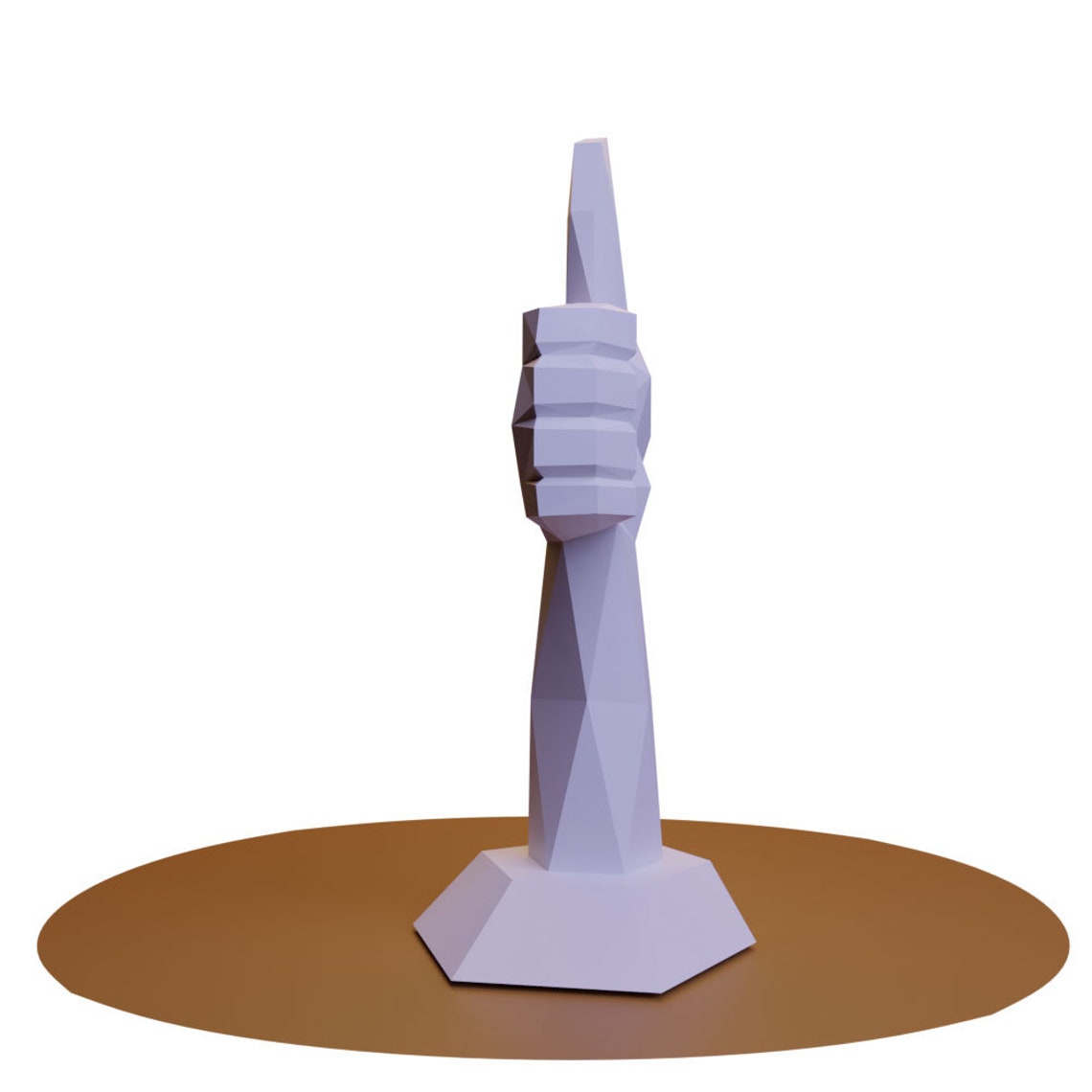 Hand Low Poly, Paper Craft, Pdf, Finger Papercraft, DIY, Paper ...