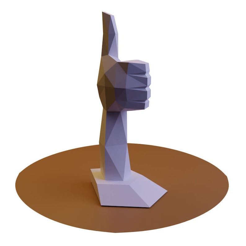 Hand Low Poly, Paper Craft, Pdf, Finger Papercraft, DIY, Paper ...