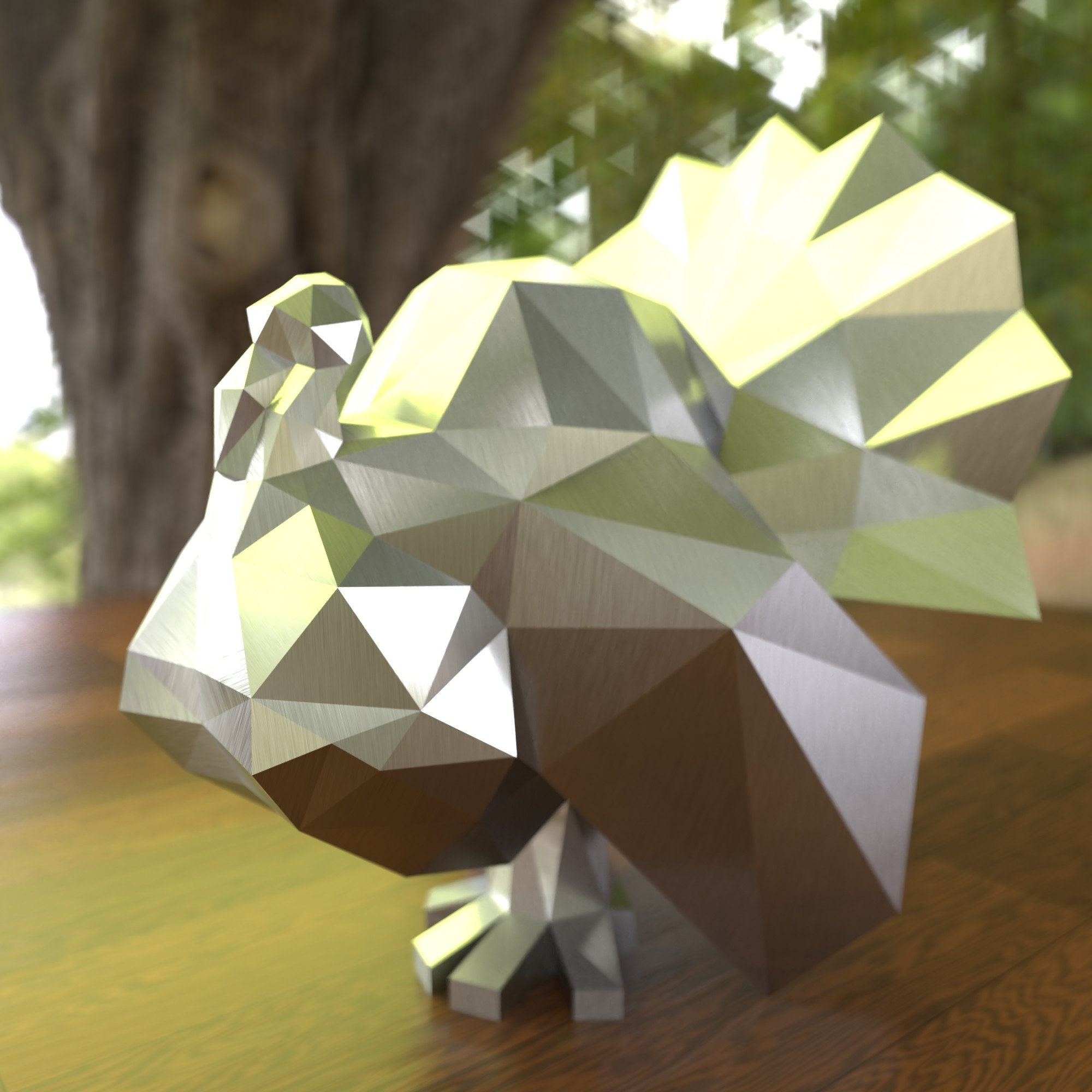 Turkey Office Decor, Thanksgiving, DIY Sculpture, Vegetarian Turkey ...