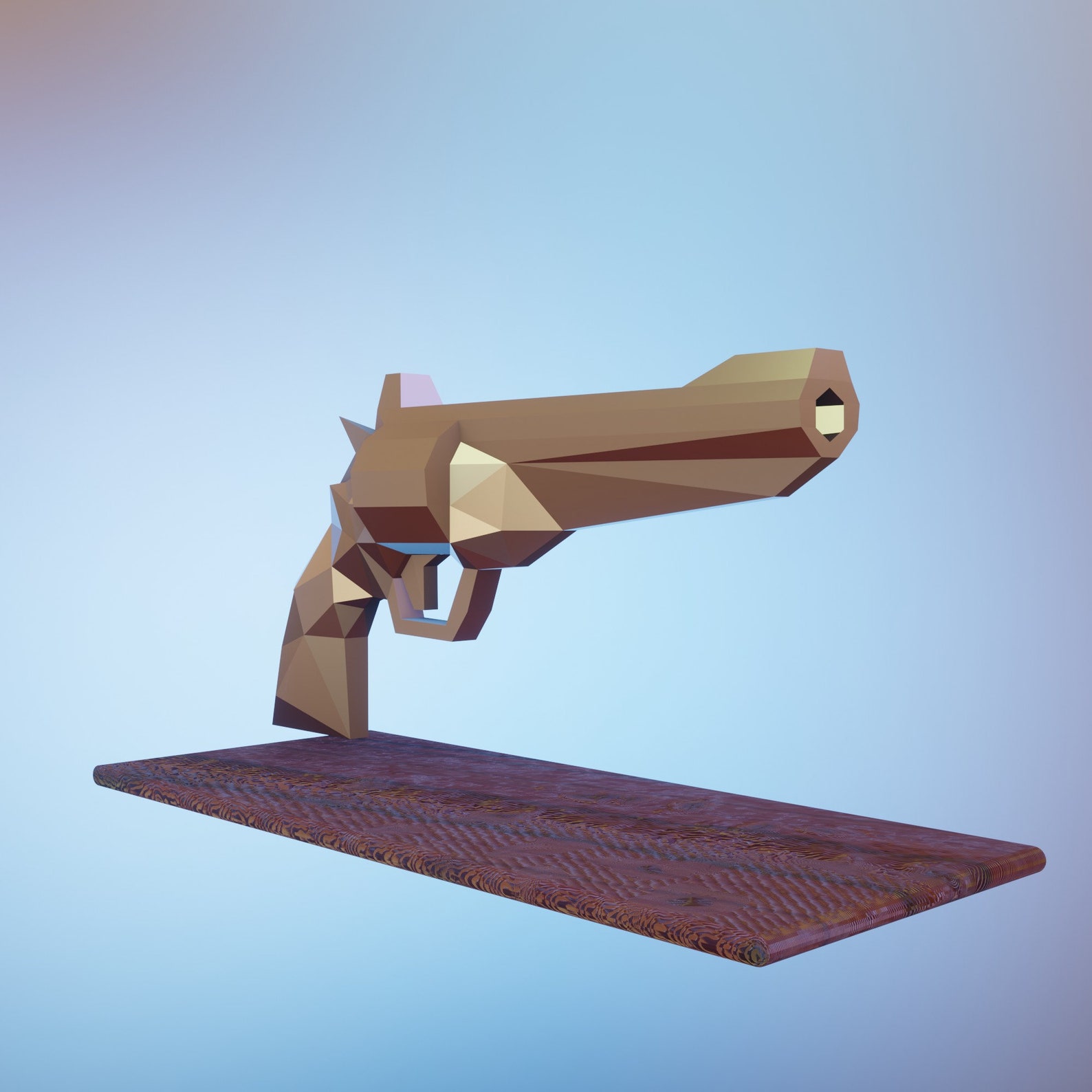 DIY Paper Model, Revolver, 3d Papercraft Pdf, Fallout, Colt, SVG - Etsy