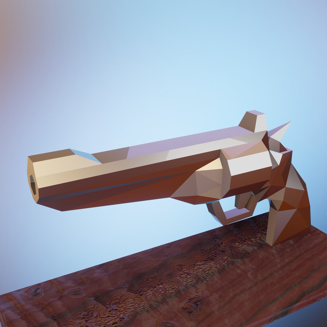 DIY Paper Model, Revolver, 3d Papercraft Pdf, Fallout, Colt, SVG - Etsy