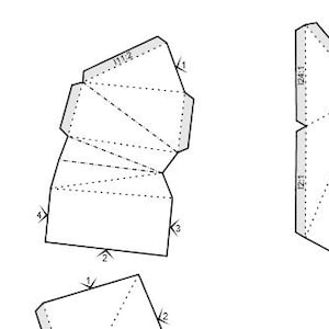 Hand Low Poly, Paper Craft, Pdf, Finger Papercraft, DIY, Paper ...